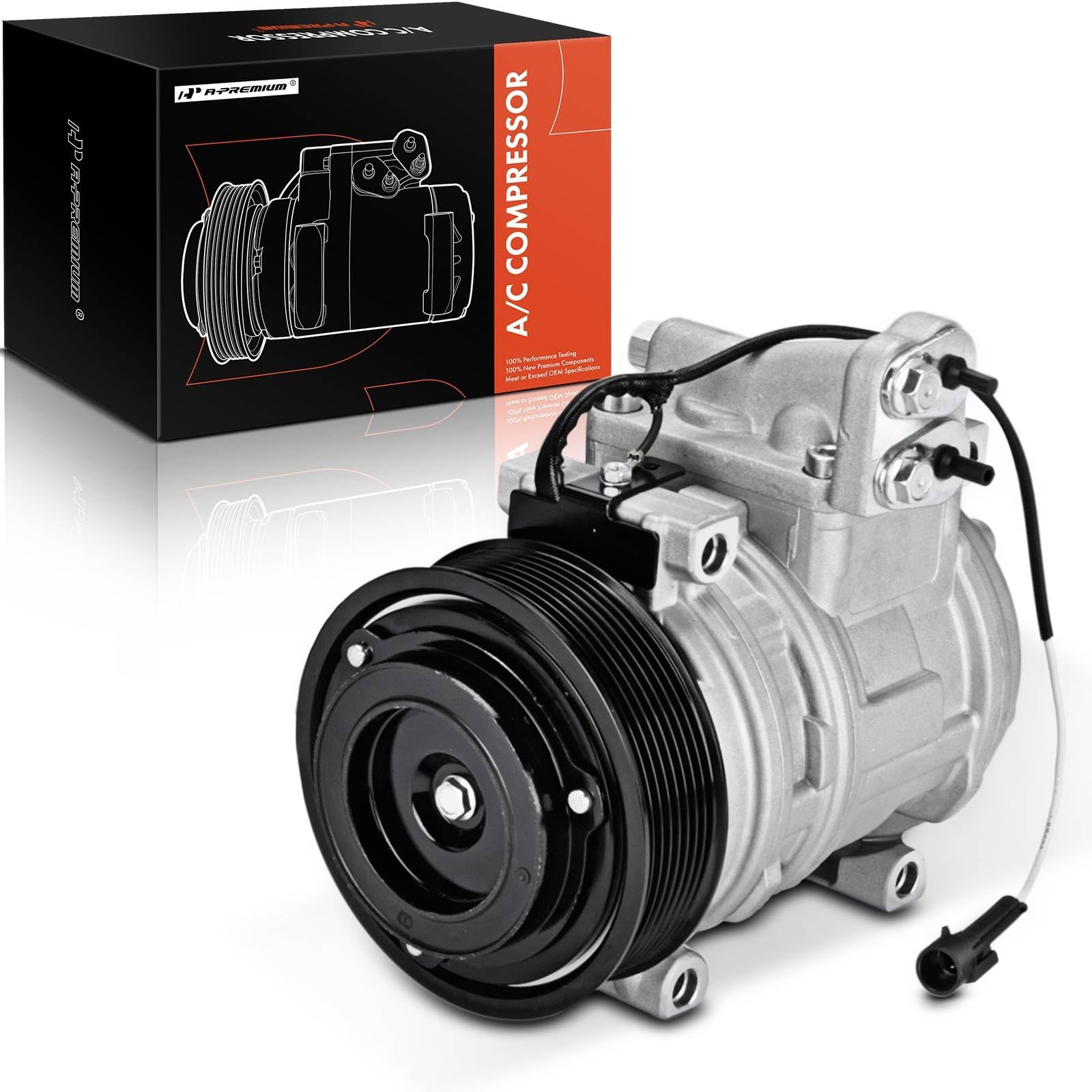 A-Premium Air Conditioner AC Compressor with Clutch Compatible with ...