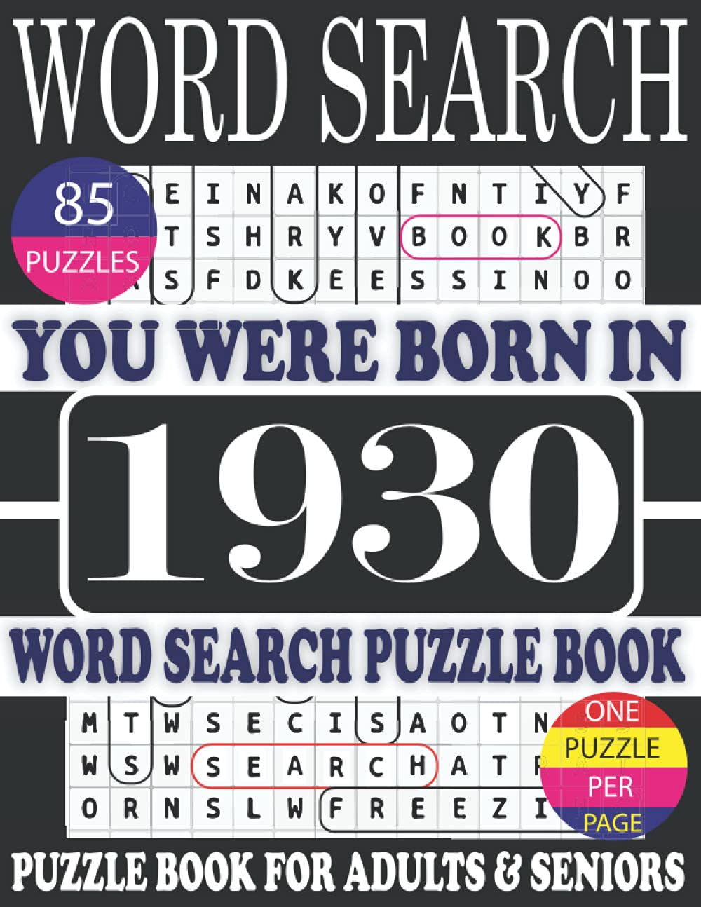 Buy You Were Born In 1930 : Word Search Puzzle Book: Brain-Stimulating ...