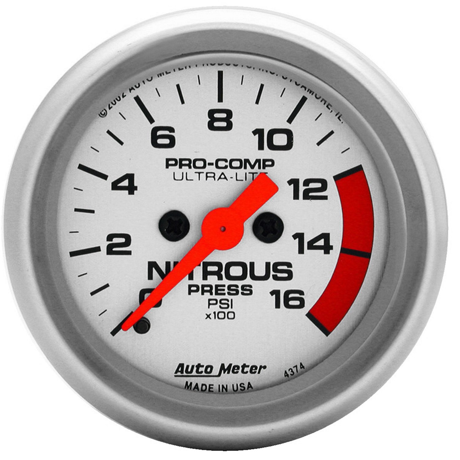 Amazon.com: Auto Meter 4374 Ultra-Lite Electric Nitrous Pressure Gauge ...