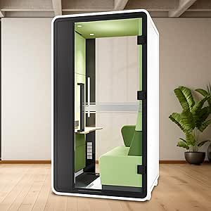 Amazon.com: X-Comfot Office Sound Booth with Audio Privacy - Soundproof ...