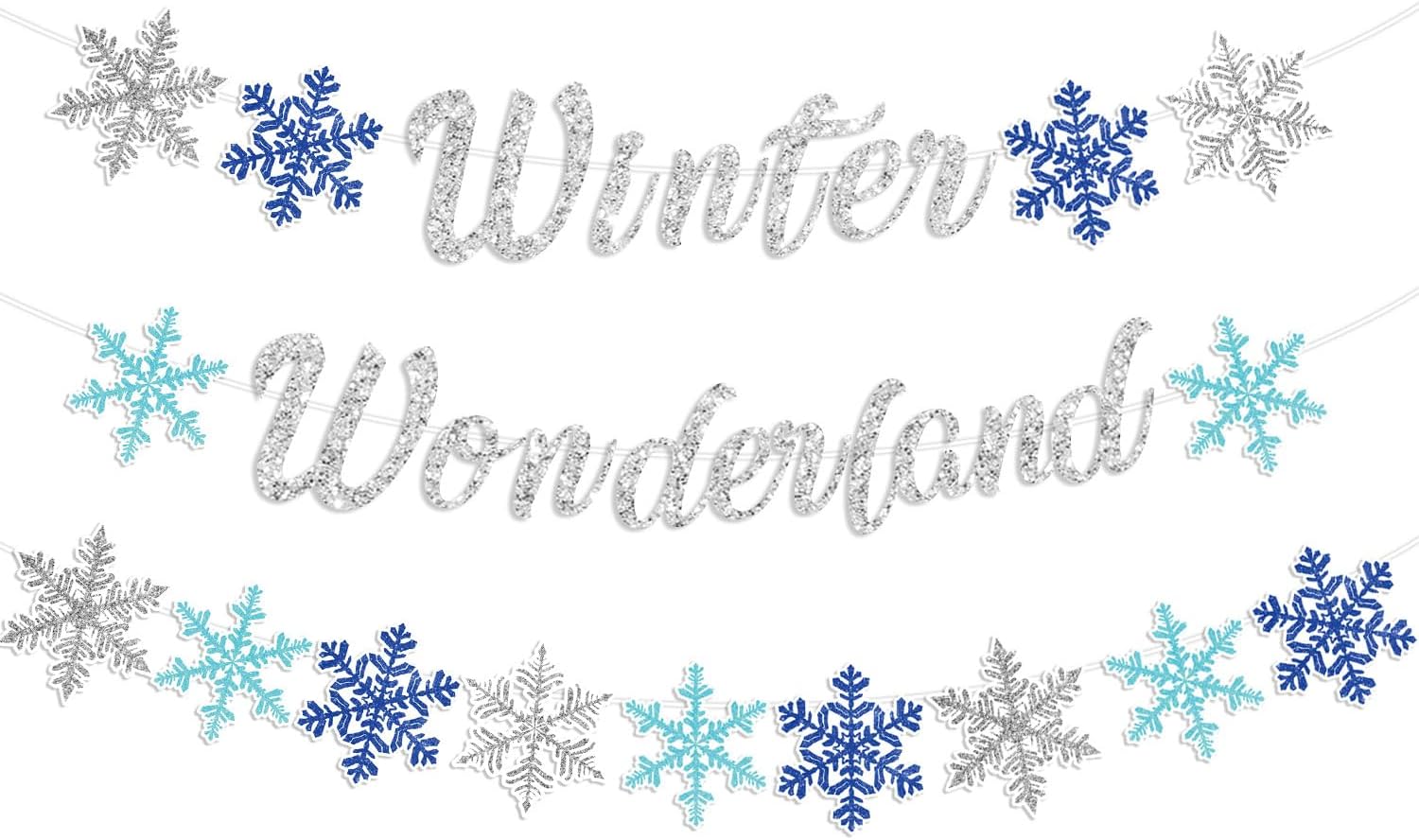 Amazon.com: Wonderland Snowflake Decorations/Snowflake Hanging ...