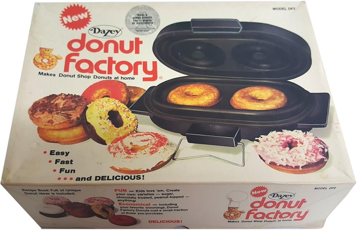 Amazon.com: Dazey Donut Factory Model DF2 in Original Box Vintage 1977 ...