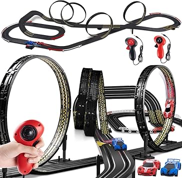 Amazon.com: High-Speed Slot Car Race Track Playset, Deluxe Size Car ...