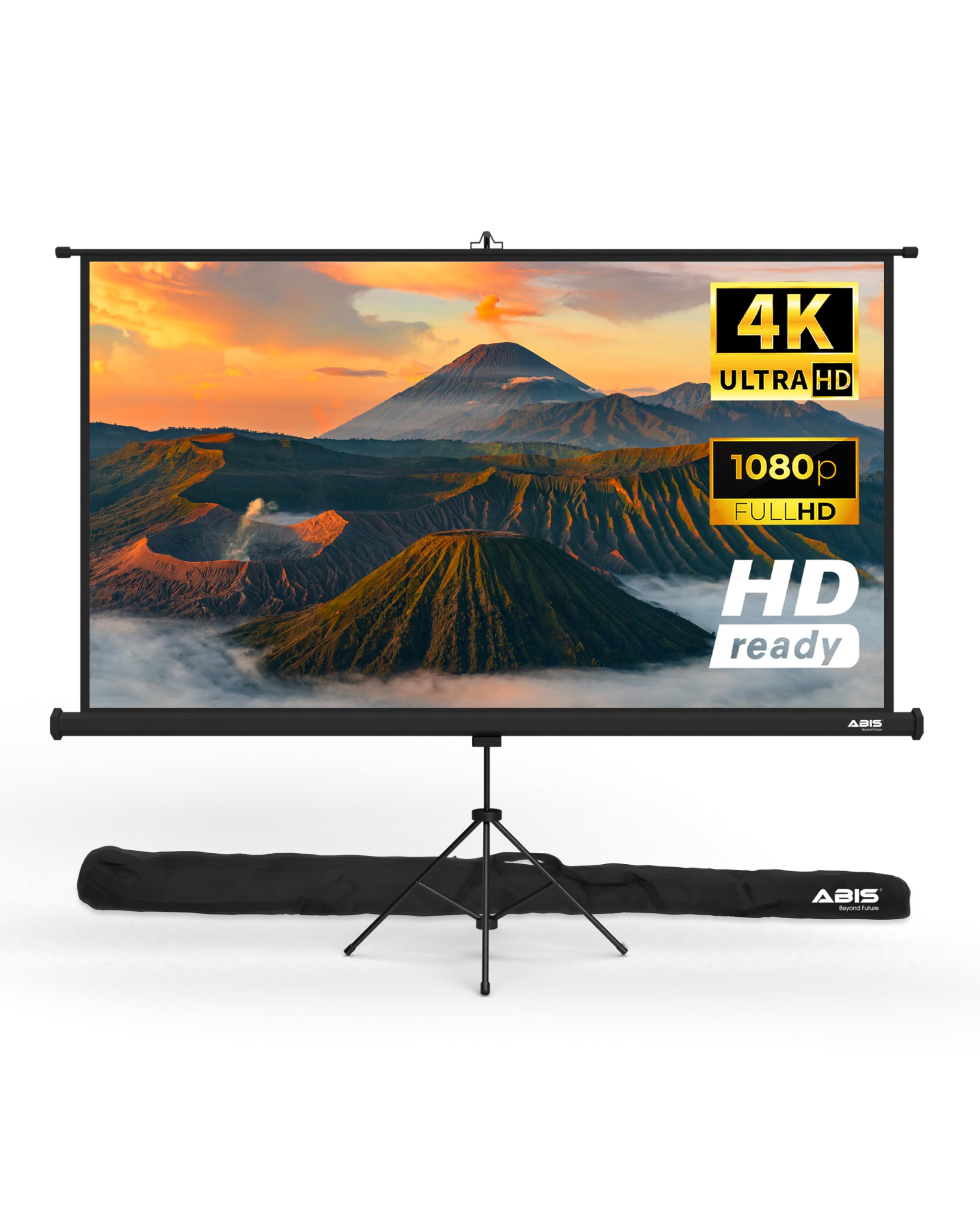 84 Inch Tripod Projector Screen, 2K/8K Ultra HD 16:9 Outdoor/indoor ...