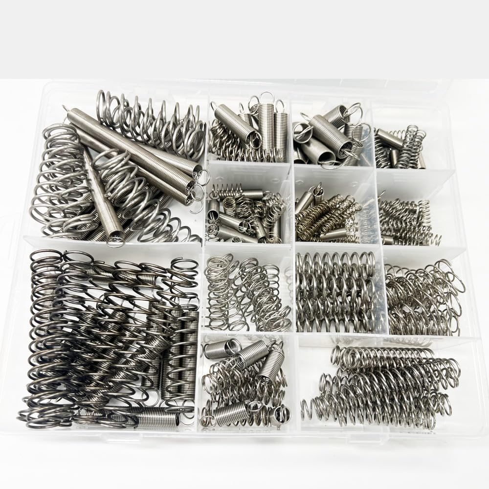 200 PCS 20 Different Sizes Compression Springs Assortment,Stainless ...