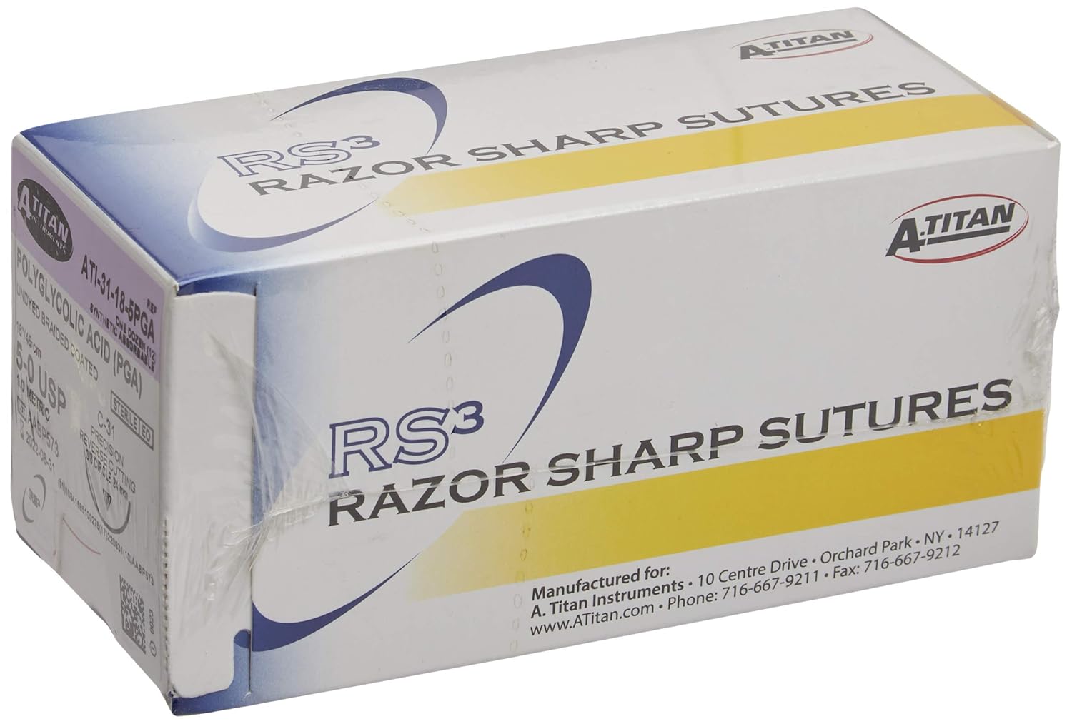 Amazon.com: A. Titan ATI-31-18-5PGA Absorbable PGA(Vicryl) Undyed and ...