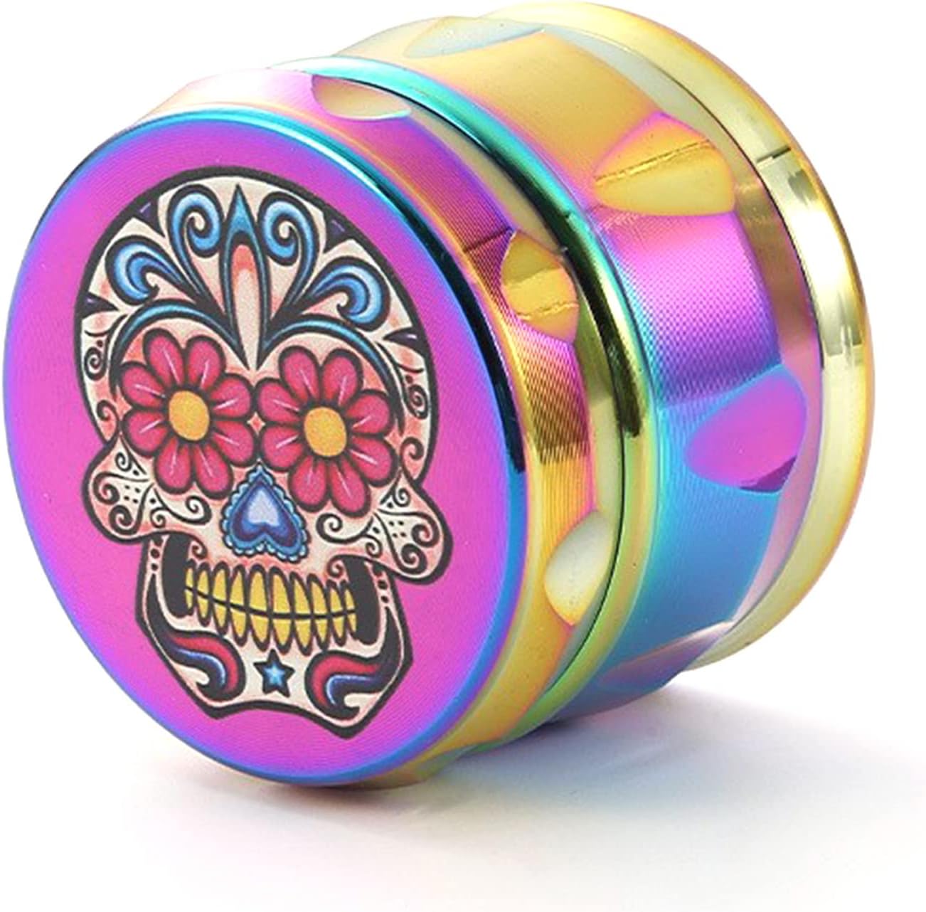 Amazon.com: Upgrade Bling Rainbow Grinder Rainbow with Gear(Sugar Skull ...