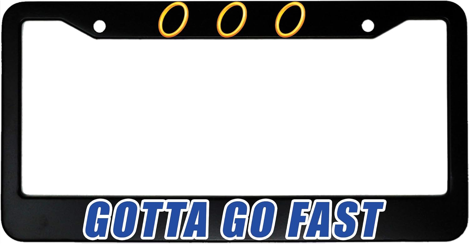 Amazon.com: MCMP Gotta Go Fast Aluminum Car License Plate Frame ...