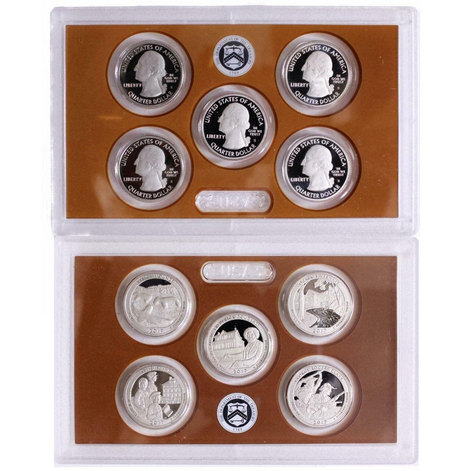 2017 S America the Beautiful National Parks Quarters Proof Set - 5 ...