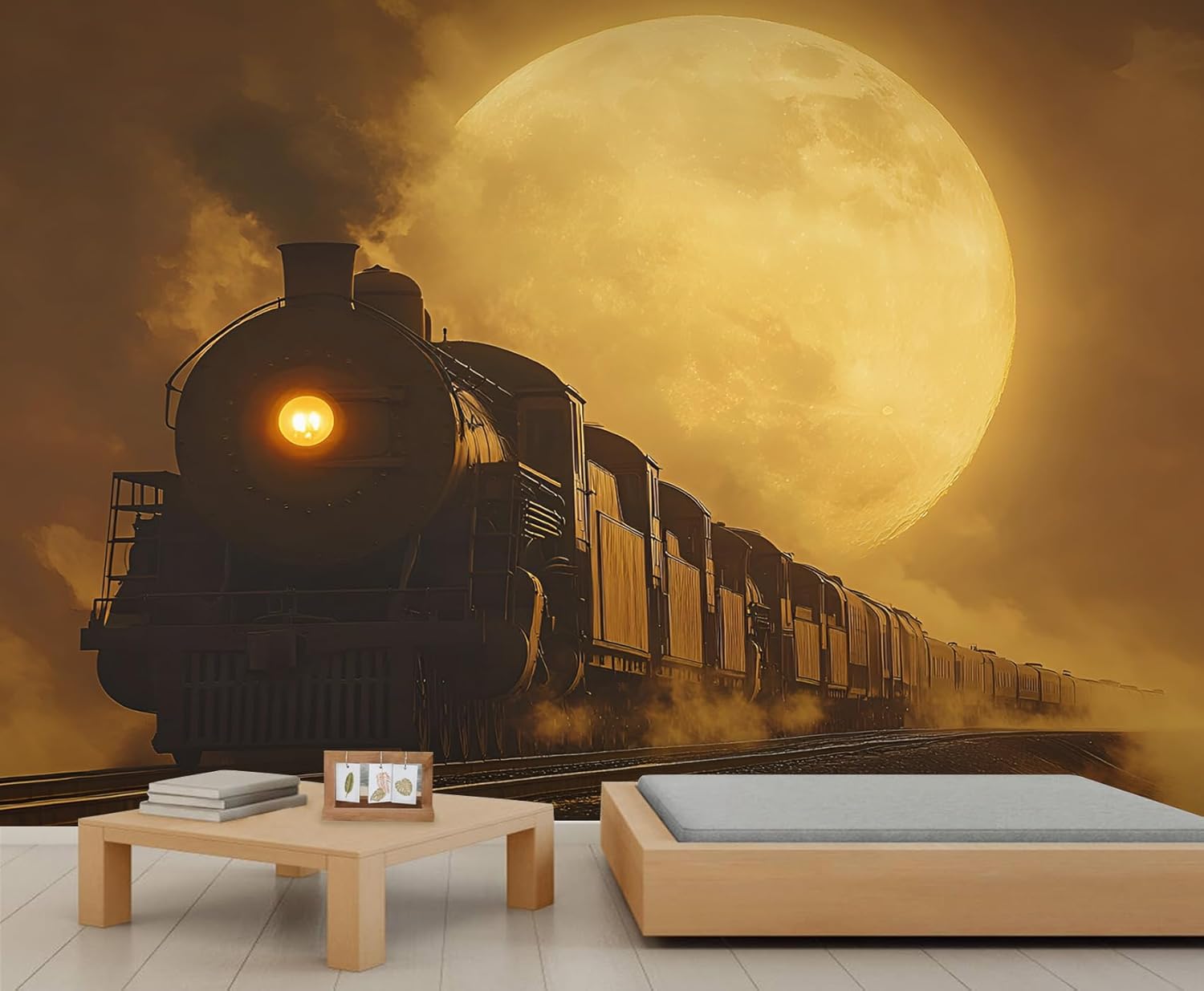 Vintage Train Wallpaper - Large Mural & Home Decor, Steam Train ...