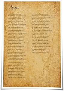 Amazon.com: Jelyfisg Ulysses by Alfred Lord Tennyson Poem Wall Art ...