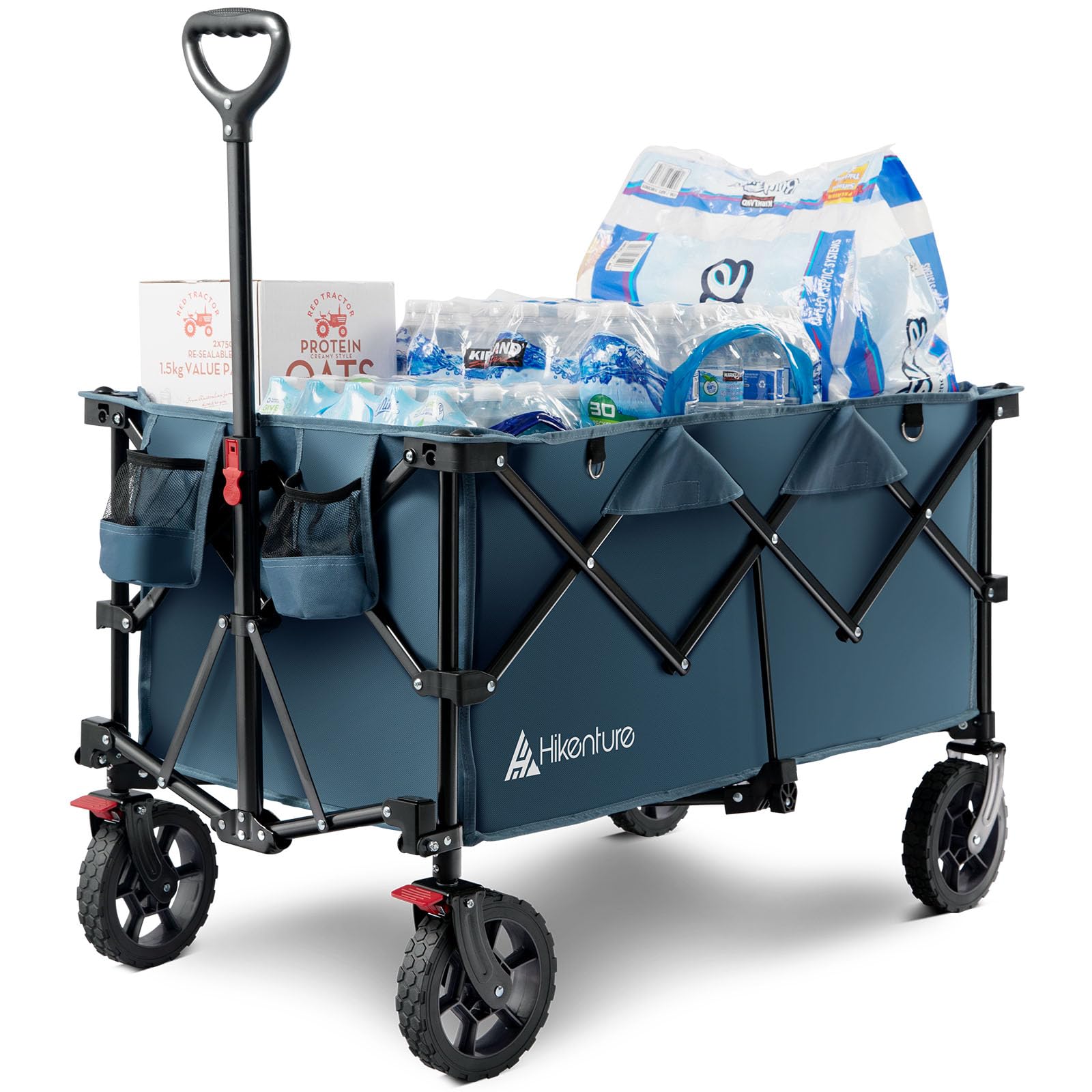 Amazon.com: Hikenture 330lbs Collapsible Wagon Cart, Ultra-Large Wagons ...
