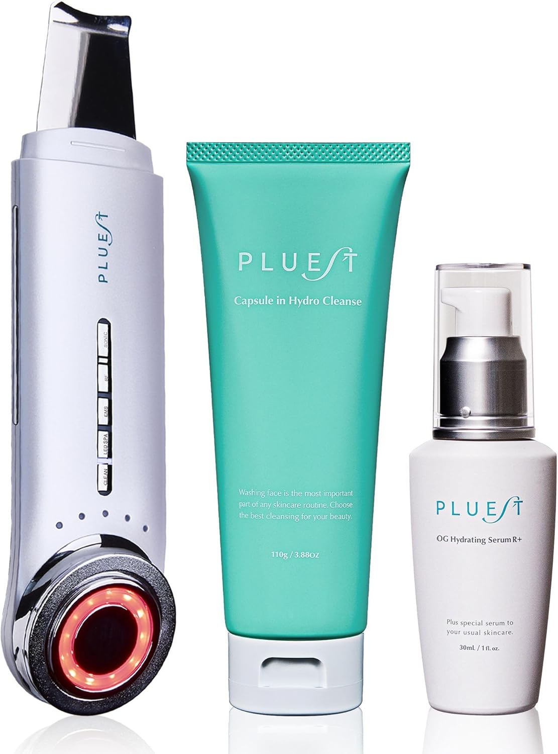 Amazon | PLUEST クレンジングジェル 美容液 美顔器 セット ビタミンc ナイアシンアミド 保湿 毛穴 | PLUEST（プルエスト） | クレンジングジェル 通販