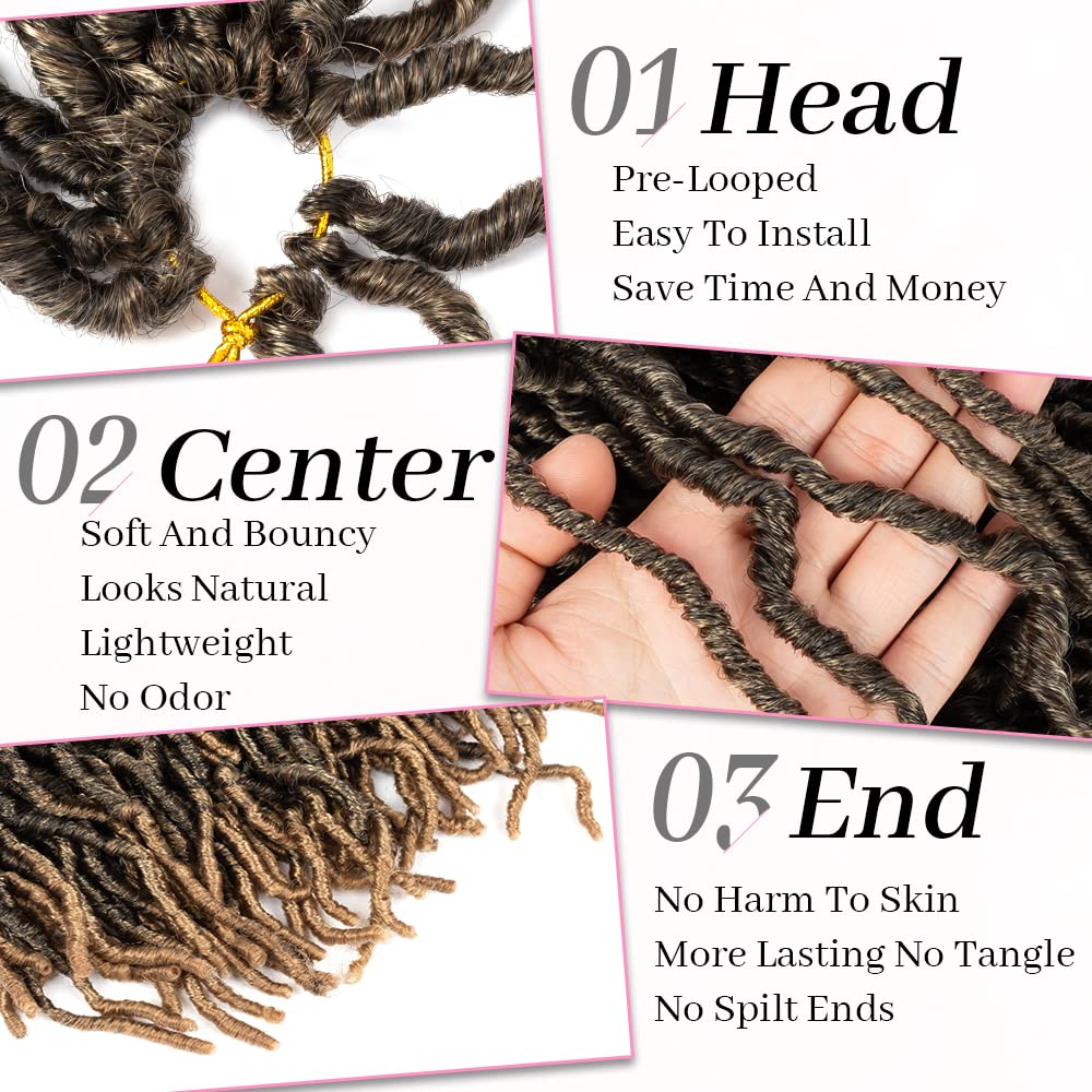 Snapklik.com : Umylar Faux Locs Crochet Hair 18 Inch Soft Locs Crochet ...