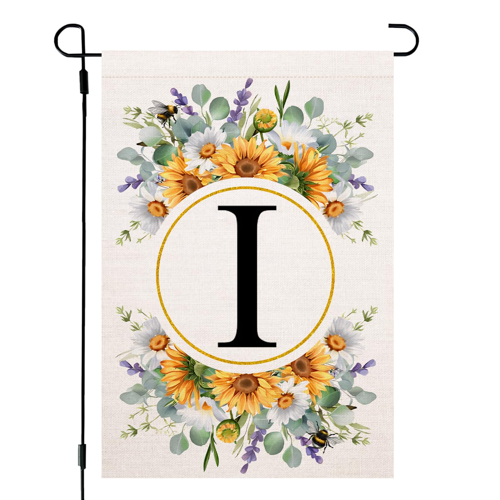 Snapklik.com : Monogram Letter Garden Flag Outside 12x18 Inch Double ...