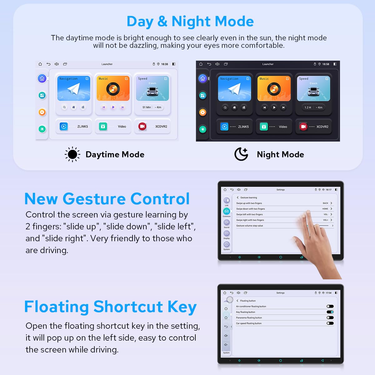 Joying Double Din Radio Car Stereo Apple Carplay & Android Auto11.6 ...