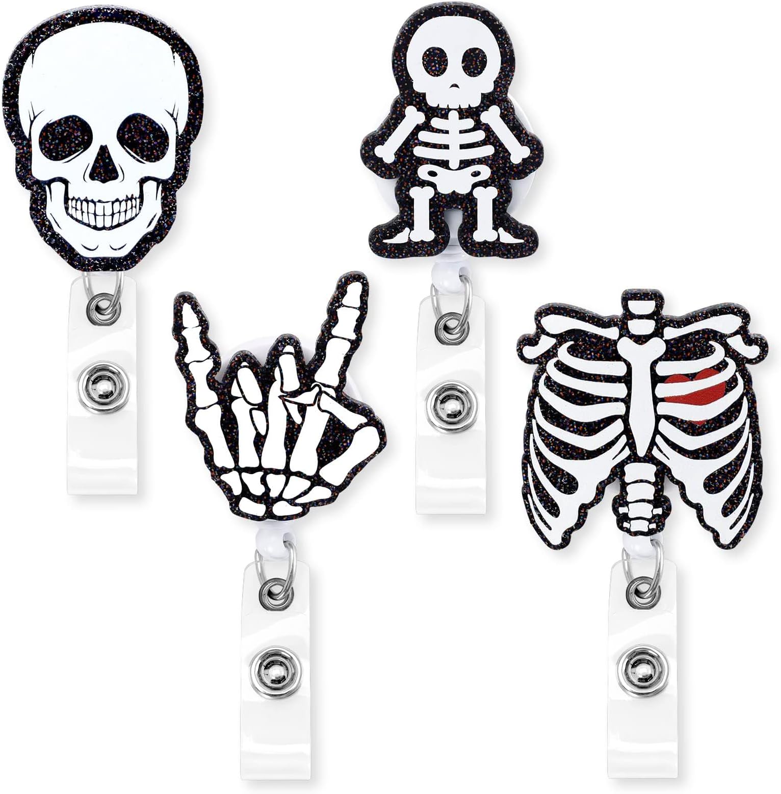 Amazon.com : 10 Pieces Xray Marker Holder Skeleton Themed PVC Xray ...