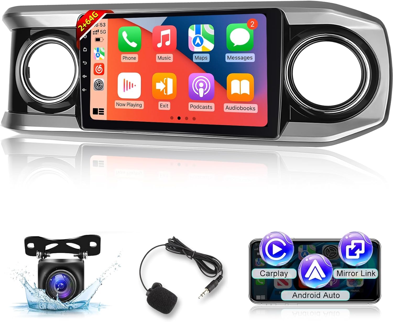 Amazon.com: EKAT Android Car Stereo for Toyota Tacoma 2016-2021 - 10 ...