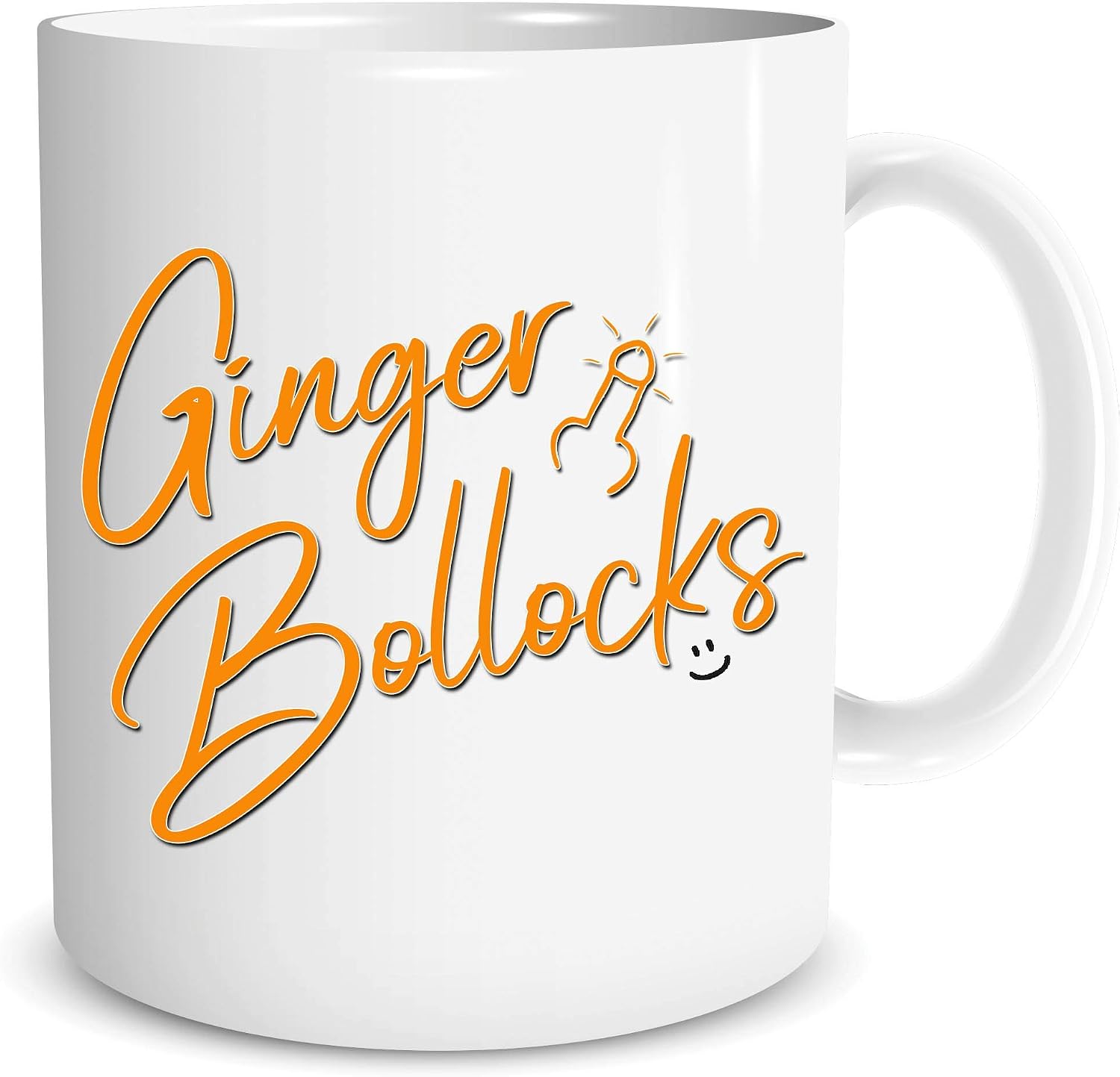 Funny Novelty Coffee Mugs Ginger Bollocks Rude Birthday Gift for Ginger ...