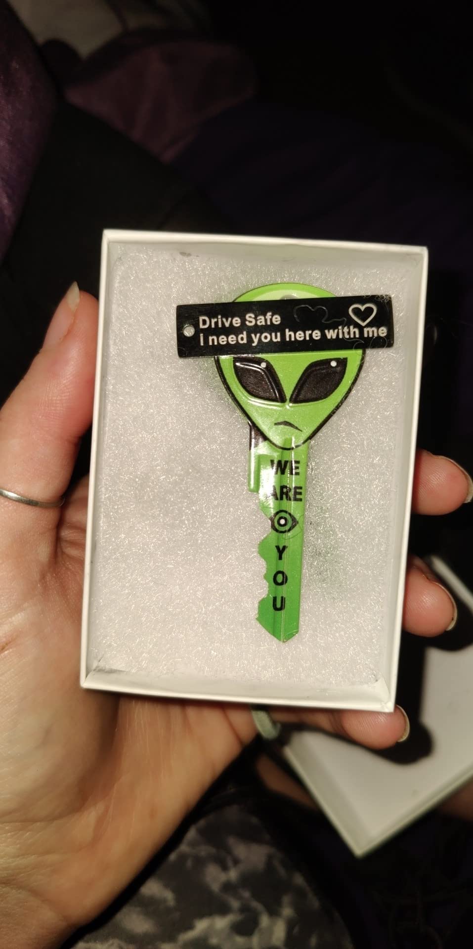 Amazon.com: 2 Bright Green Alien Head Shaped Space Key Weiser WR5 WR3 ...