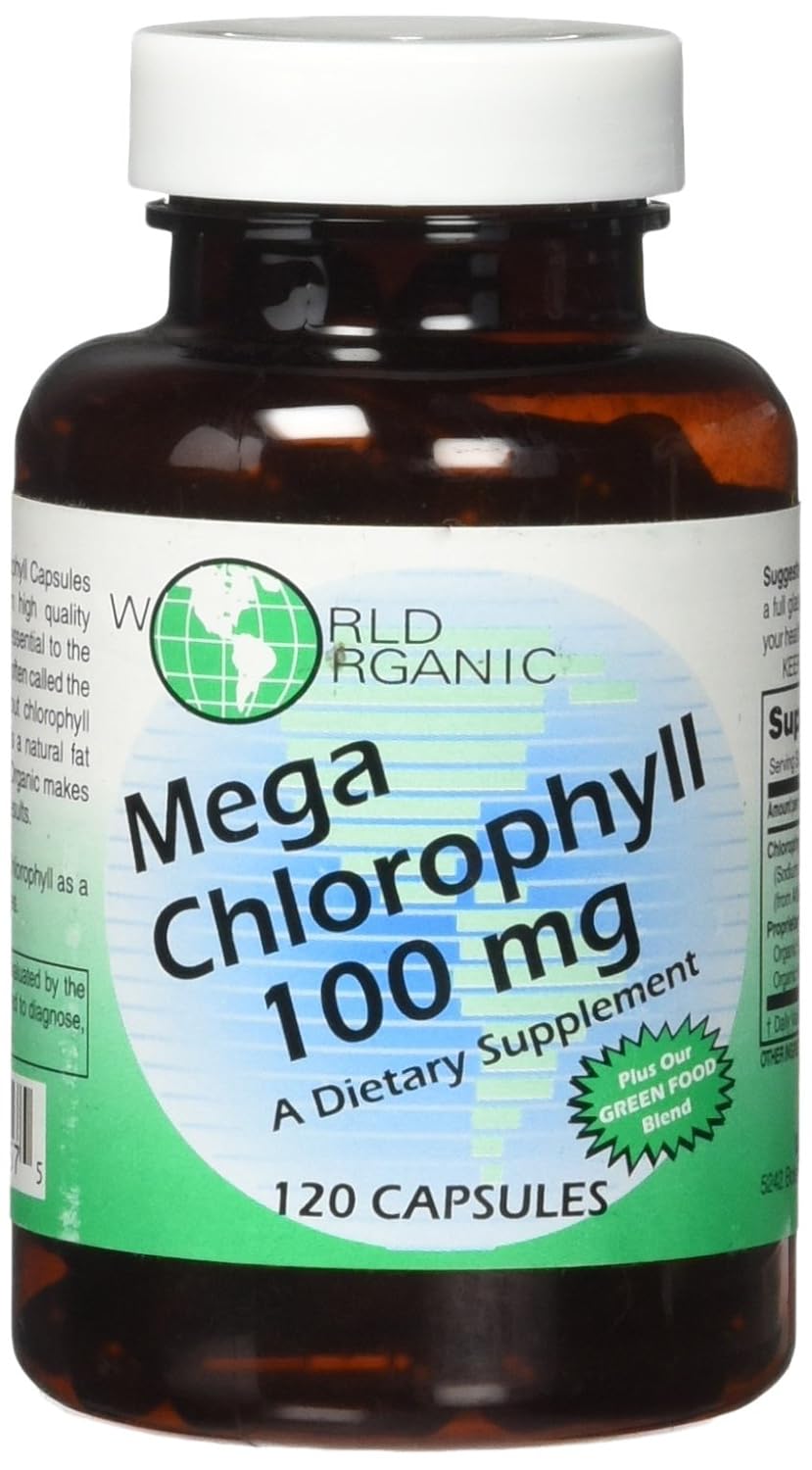 Amazon.com: World Organics 100 mg Mega Chlorophyll, 120 Count : Health ...