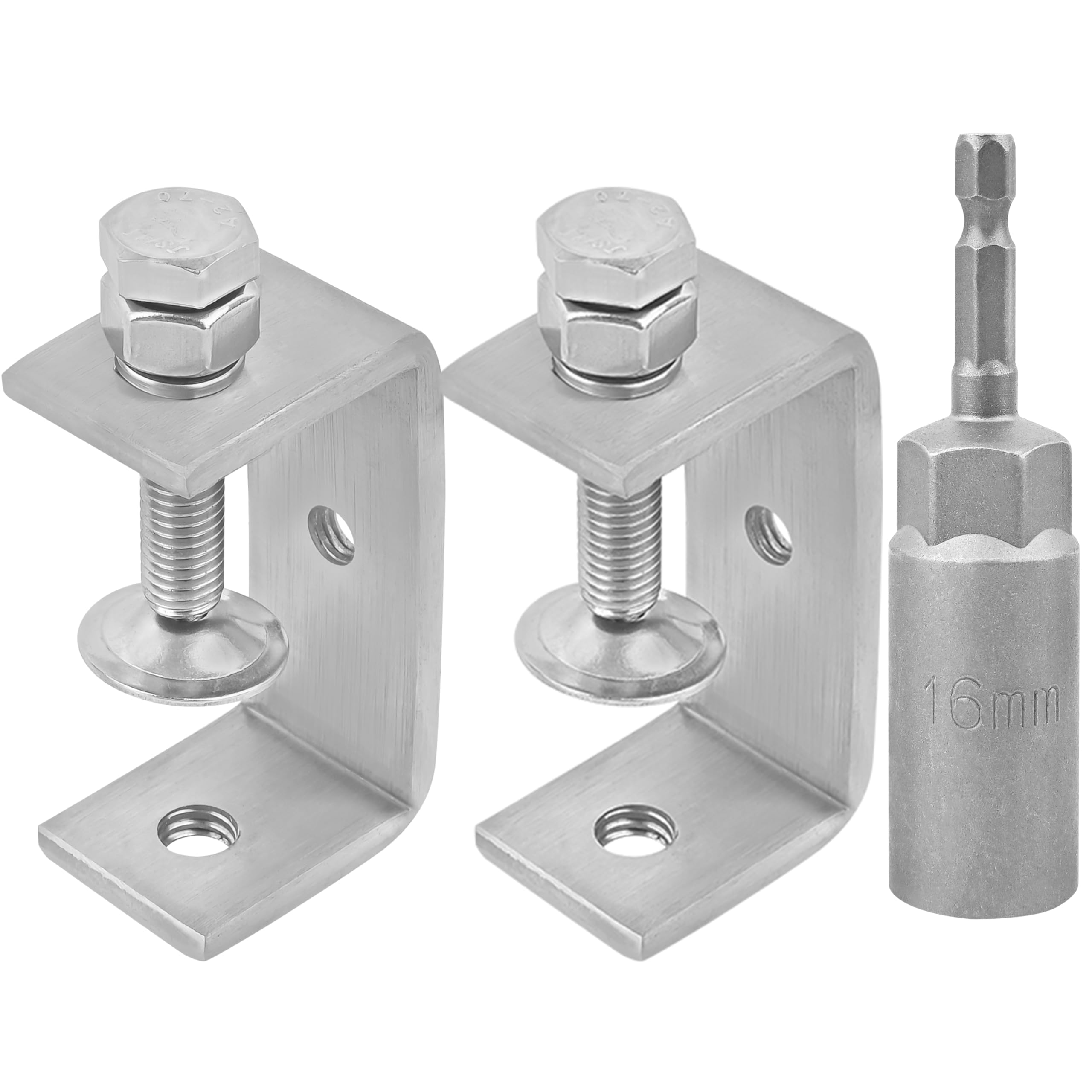 Eunenete 304 Stainless Steel C-Clamps,65mm Heavy Duty Tiger Clamps for ...