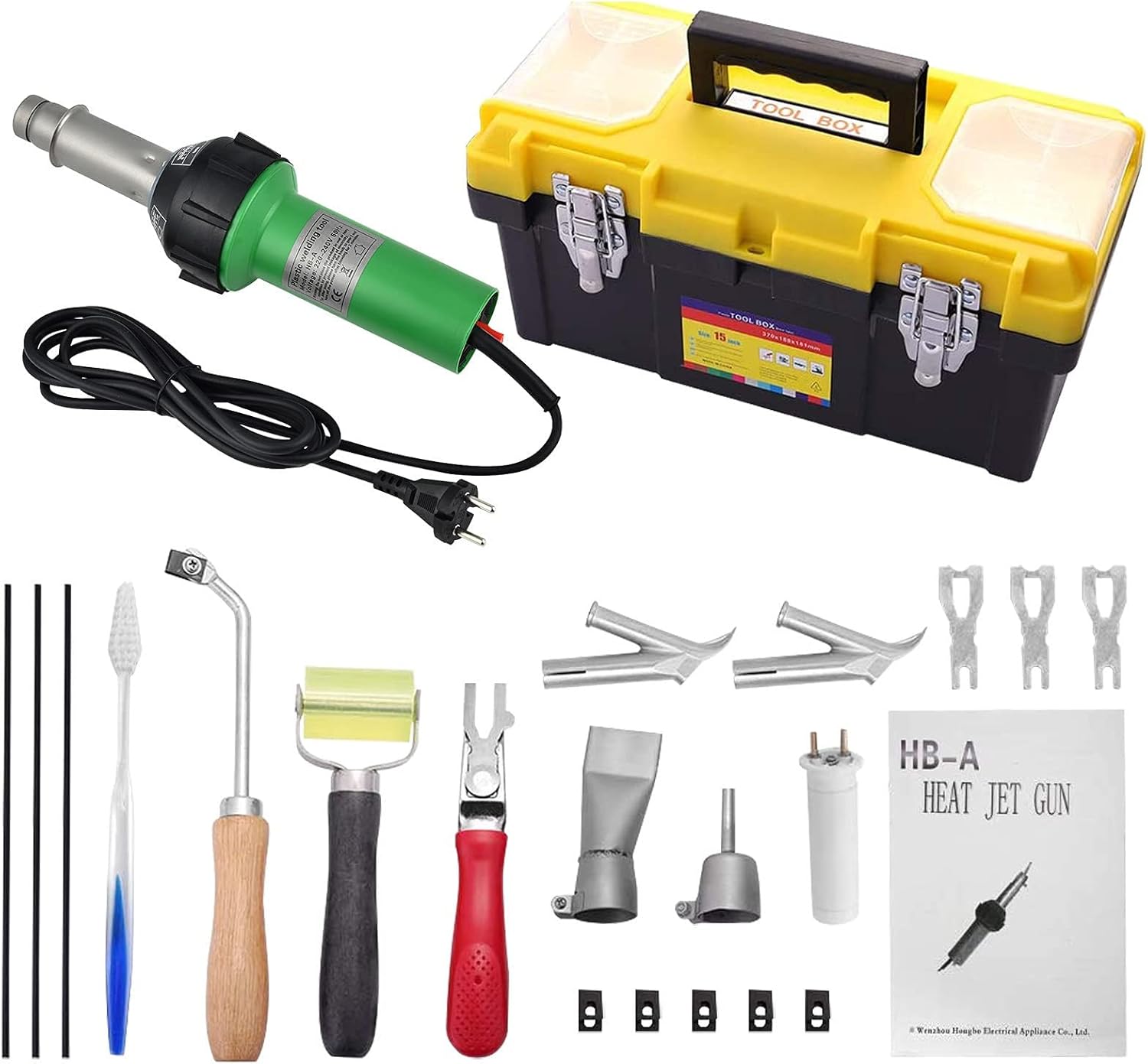 Amazon.com : WZFANJIJ Plastic Welder Welding Tool Hot Air Gun 20℃- 600 ...