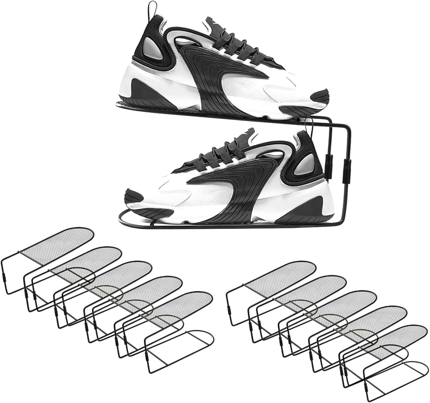 Amazon.com: CiBiZi Shoe Slots Organizer 10Pack Metal Shoe Stackers for ...