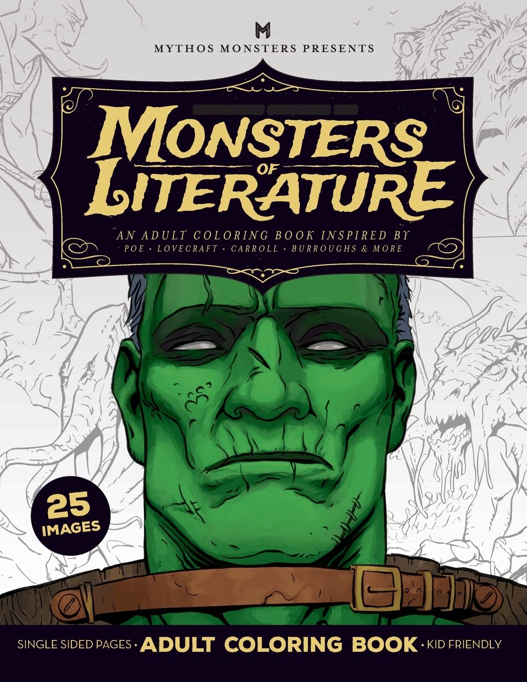 Amazon.com: Monsters of Literature Adult Coloring Book of Horror: An ...