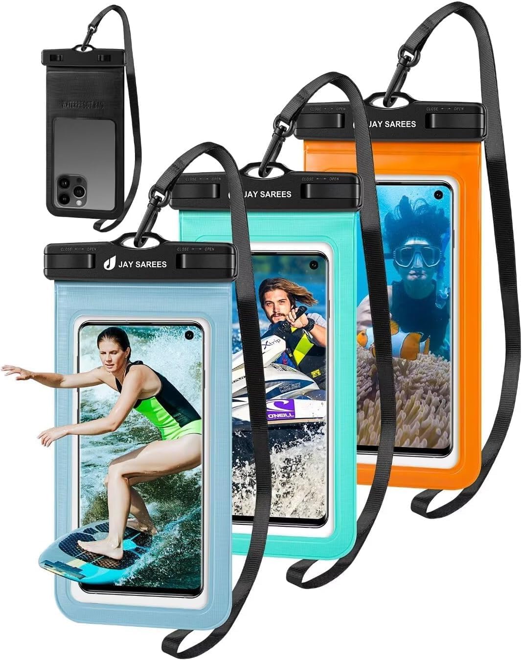Amazon.com: Universal Waterproof Phone Pouch 3 Pack, IPX8 Phone Water ...
