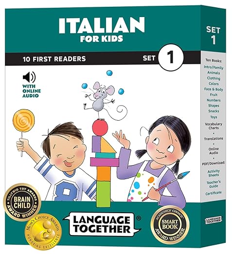 Italian for Kids: First Readers Box Set – 10 Beginning Readers with ...