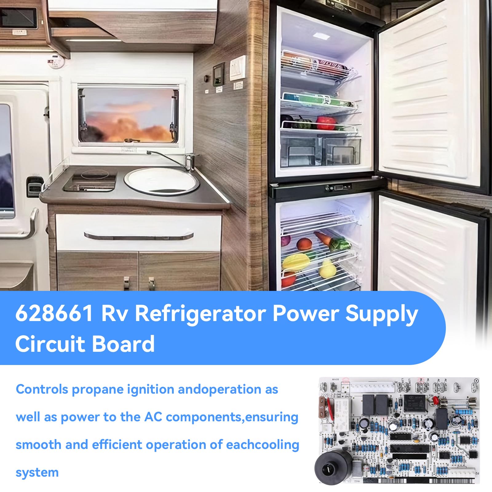 Snapklik.com : Upgraded 628661 Refrigerator Power Circuit Board Kit For ...