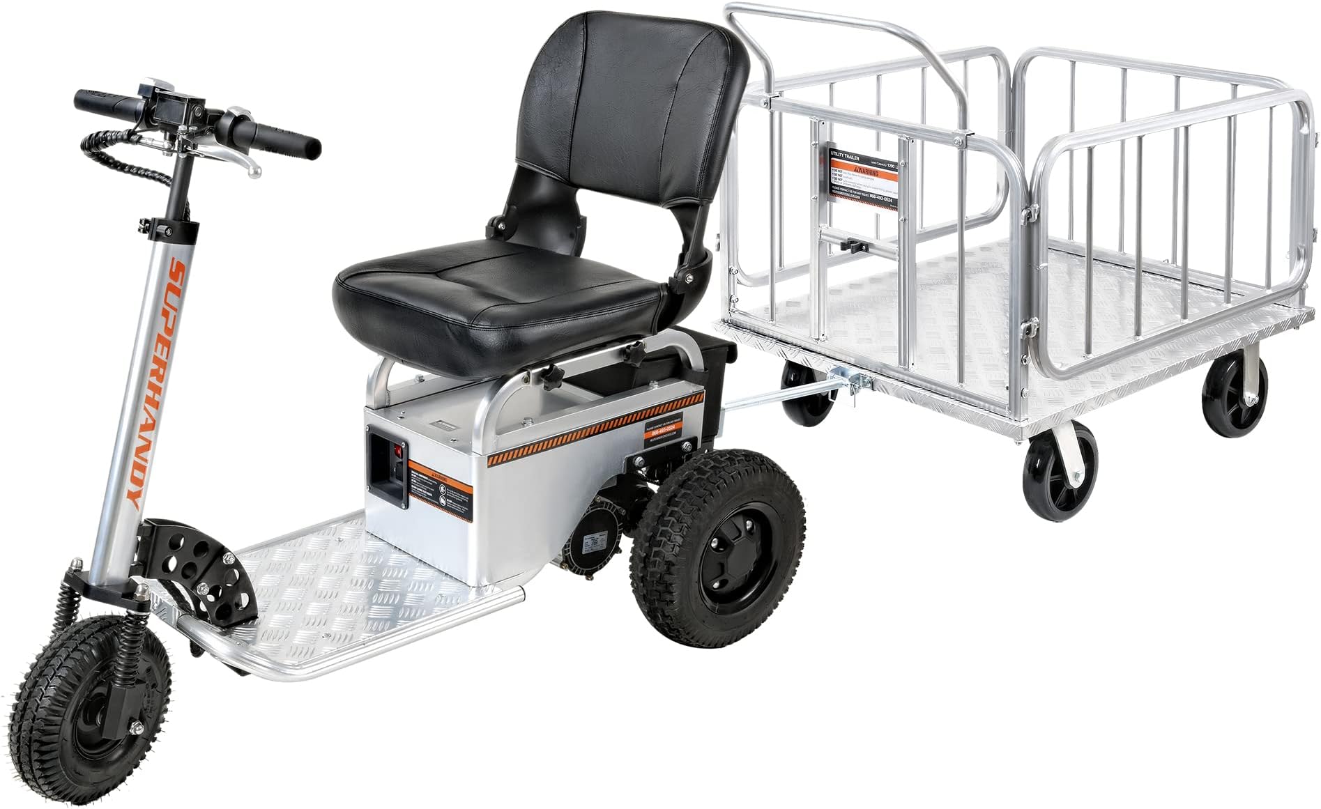 Amazon.com: SuperHandy Electric Tugger Cart & Cargo Trailer Heavy-Duty ...