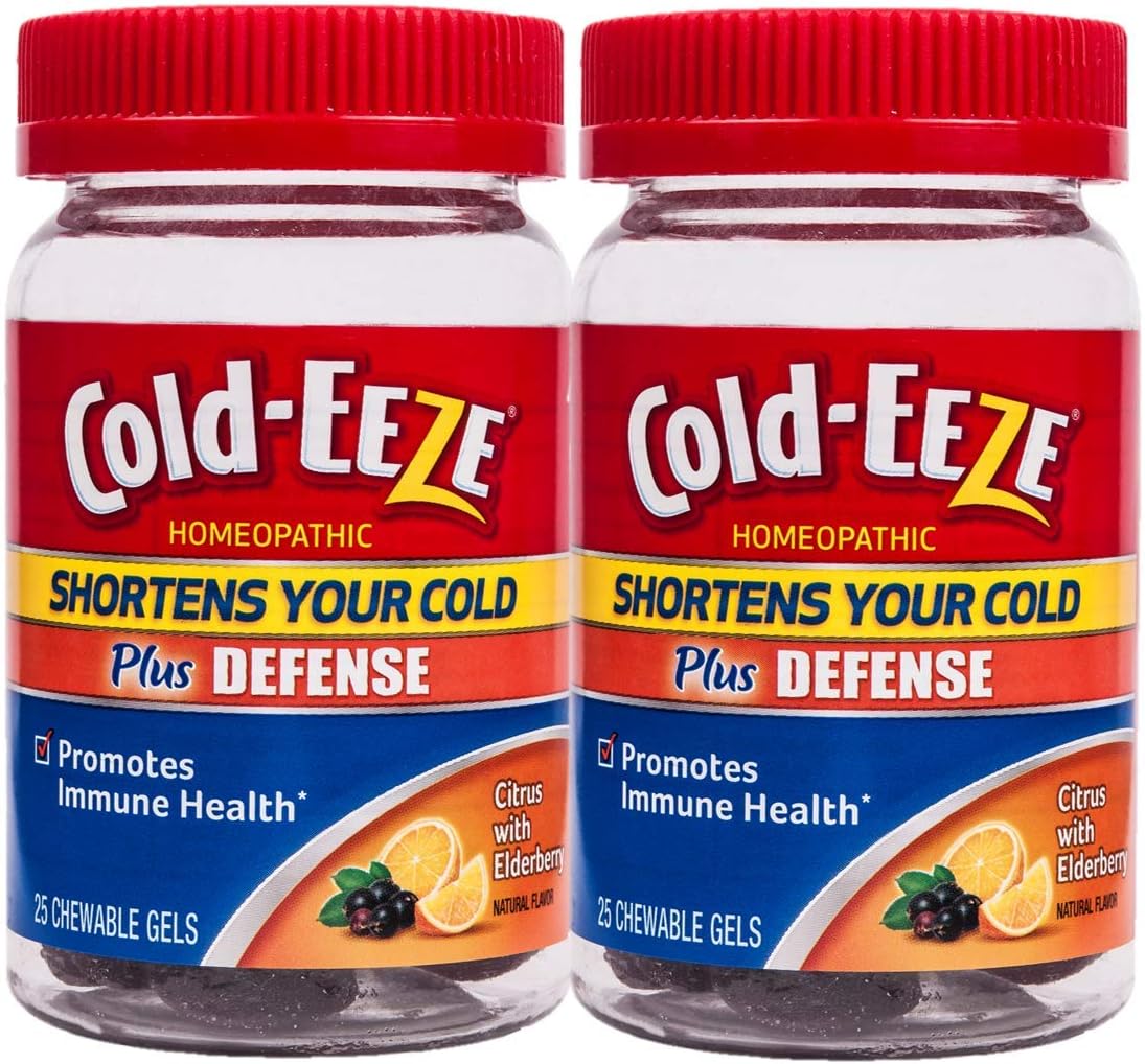 Amazon.com: Cold-EEZE Plus Defense Chewable Gels, Twin Pack, Citrus ...