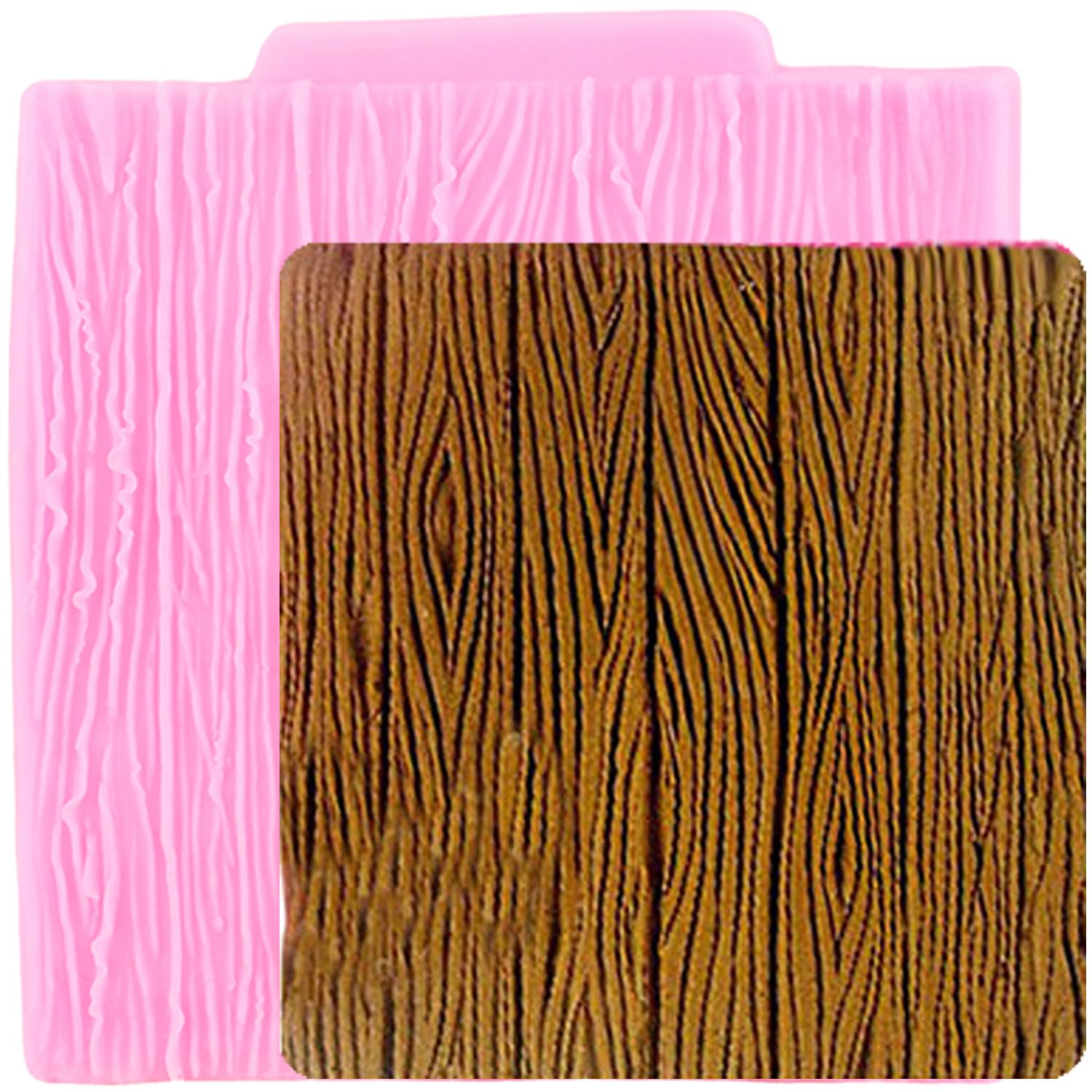 Amazon.com: YIHUOMOLDS Wood Grain Tree Bark Silicone Molds Tree Bark ...