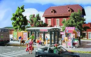 Amazon.com: Vollmer 45155 Bus Stop HO Scale Plastic Building Kit : Arts ...