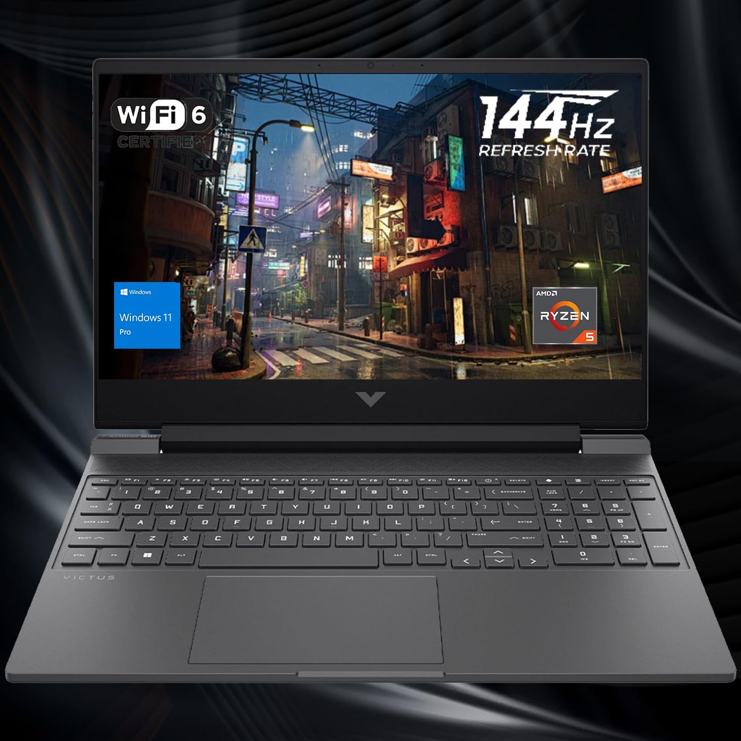 Amazon.com: HP Victus 15.6 Ryzen 5 Gaming Laptop, 15.6 FHD 144Hz, Ryzen ...