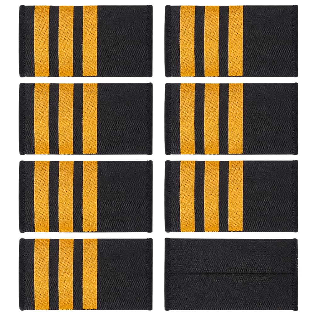 WEBEEDY 4 Pairs Professional Pilot Uniform Epaulets Airlines Pilot ...