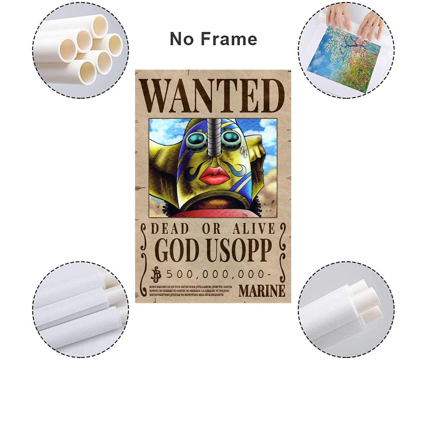 Roronoa Zoro Wanted Poster Usopp One Piece Straw Hats Wanted Poster