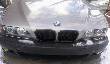 Amazon.com: uxcell No.51138159315/51138159316 Front Upper Hood Bumper ...