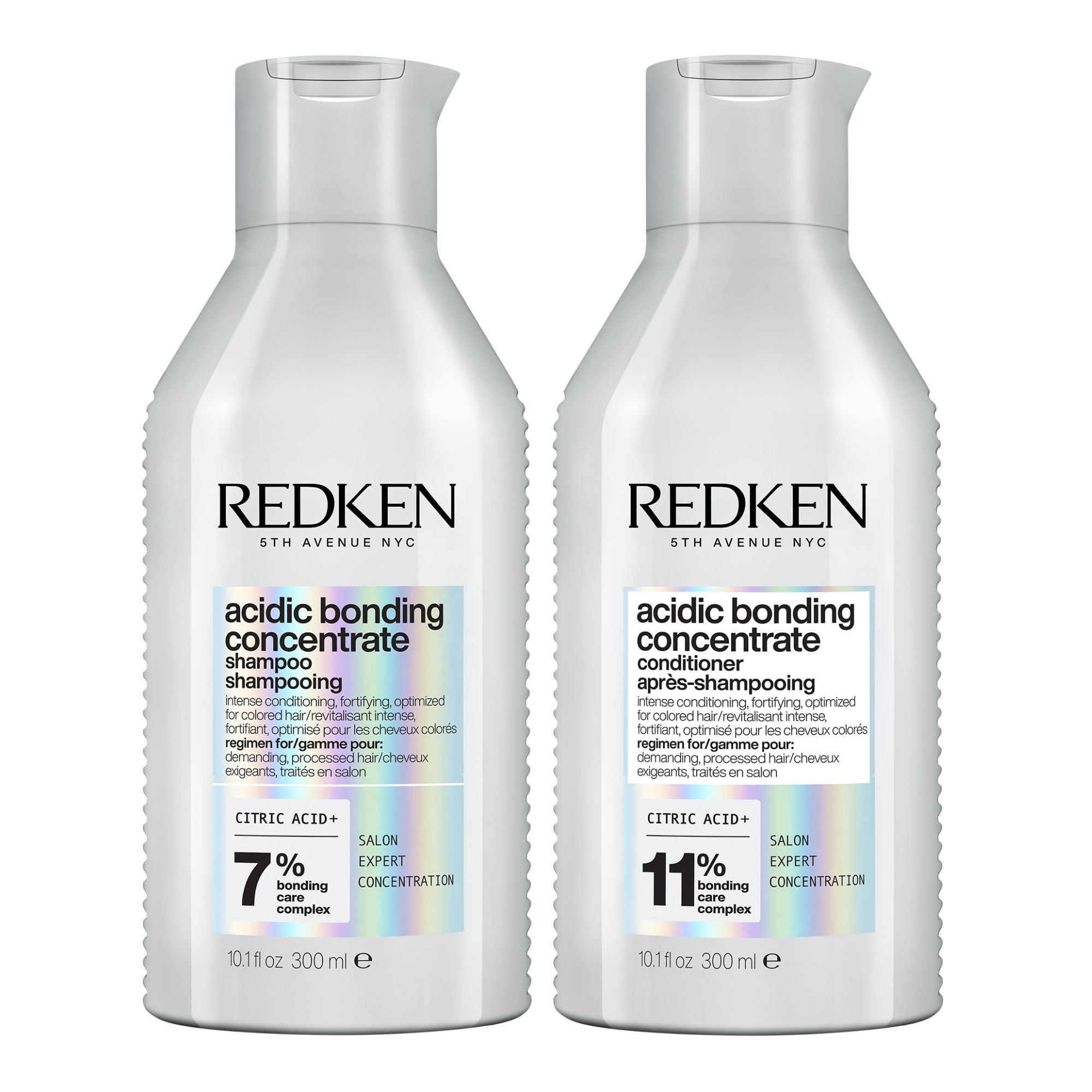 REDKEN Shampoo and Conditioner Set for Damaged Hair Repair | Acidic ...