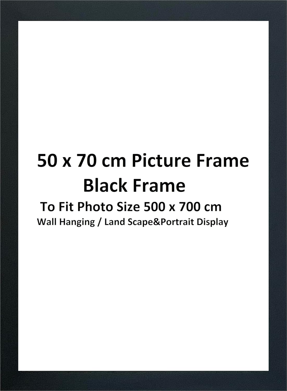 DECORO 50x70cm Black Colour Photo Frame, Suitable for 50x70cm/70x50cm ...