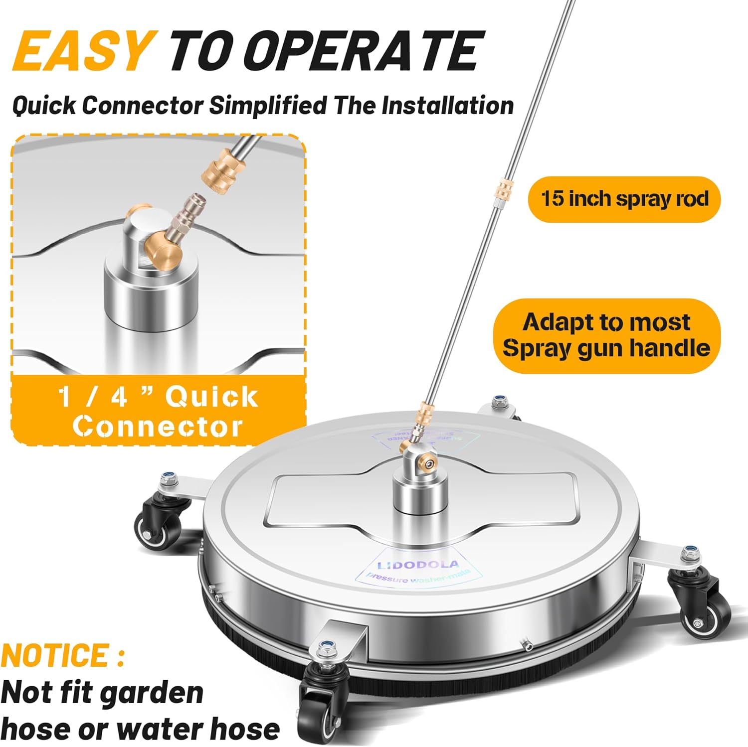 PWS 19 – Limpiador de superficies de 19 pulgadas con 4 ruedas ...
