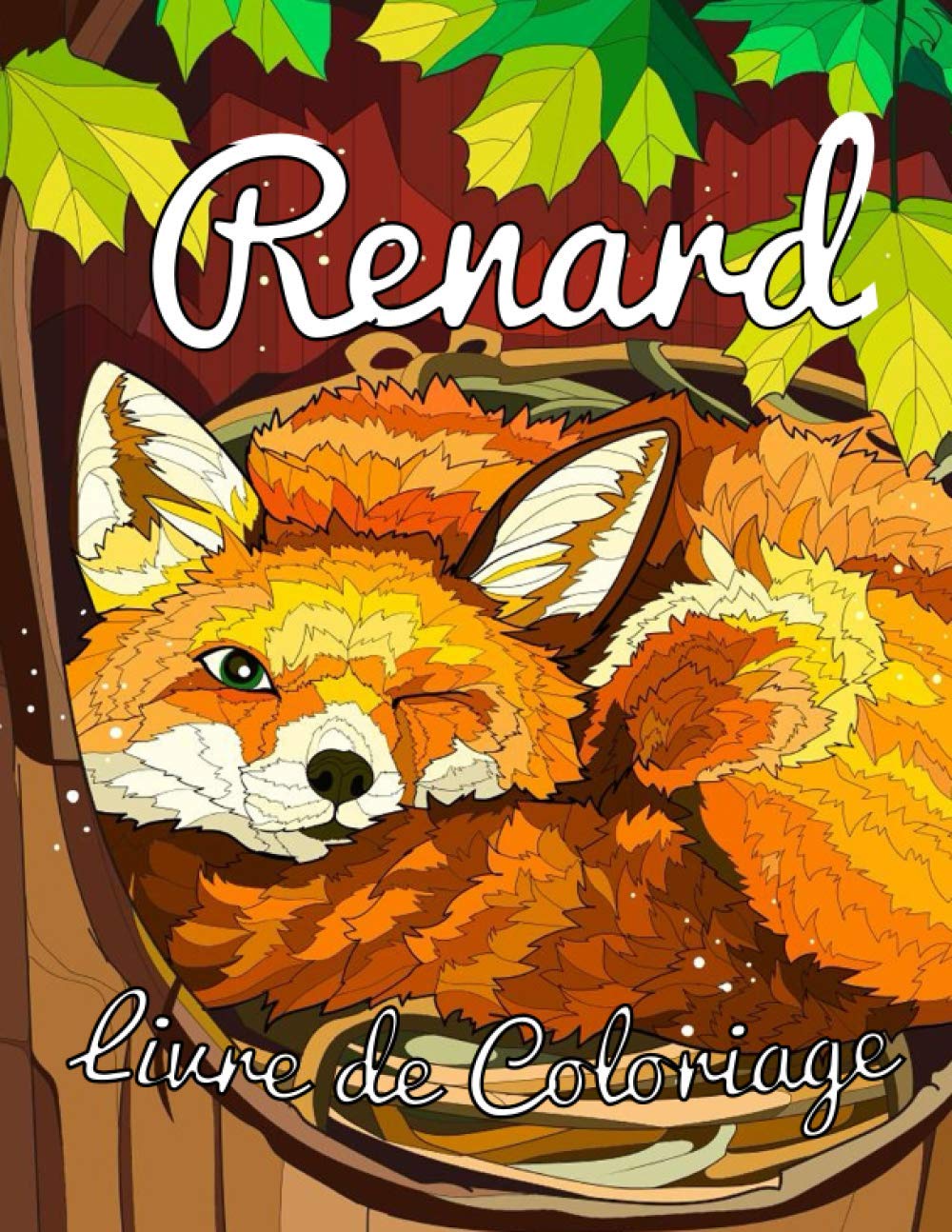 Buy Renard livre de coloriage: Coloriages Fox Beaux dessins de ...