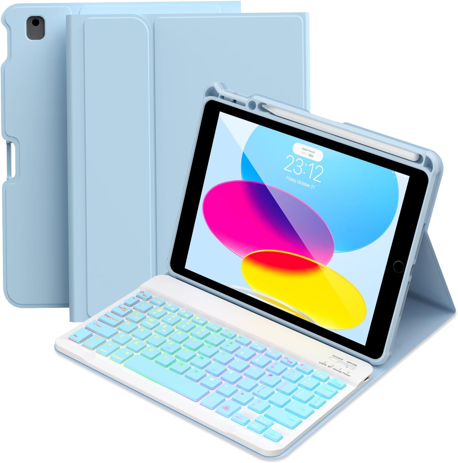 Amazon.com: LINHUANXILE Keyboard Case for iPad 10.2 9th/8th/7th Gen,7 ...