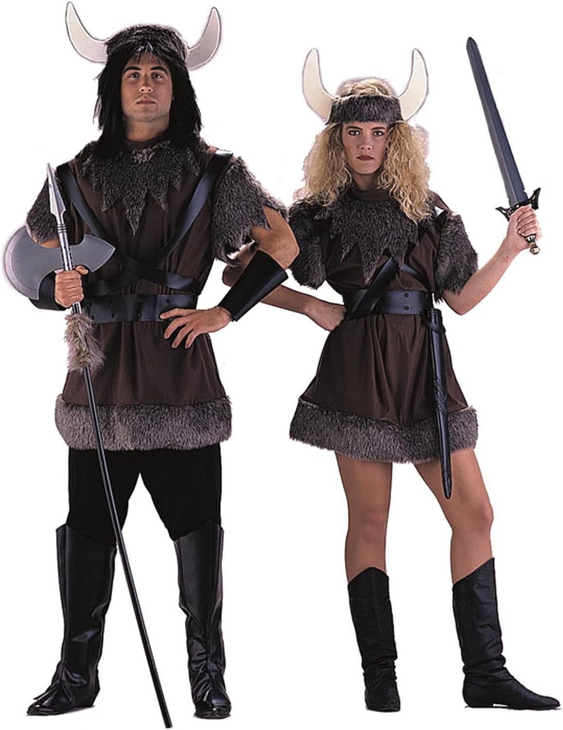 Amazon.com: Charades Unisex Adult Panne Velvet Viking Costume ...