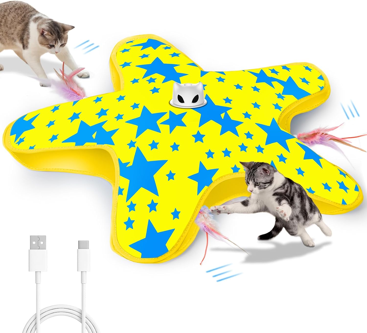 Amazon.com: Rechargeable Interactive Cat Toys, Automatic Cat Toy for ...