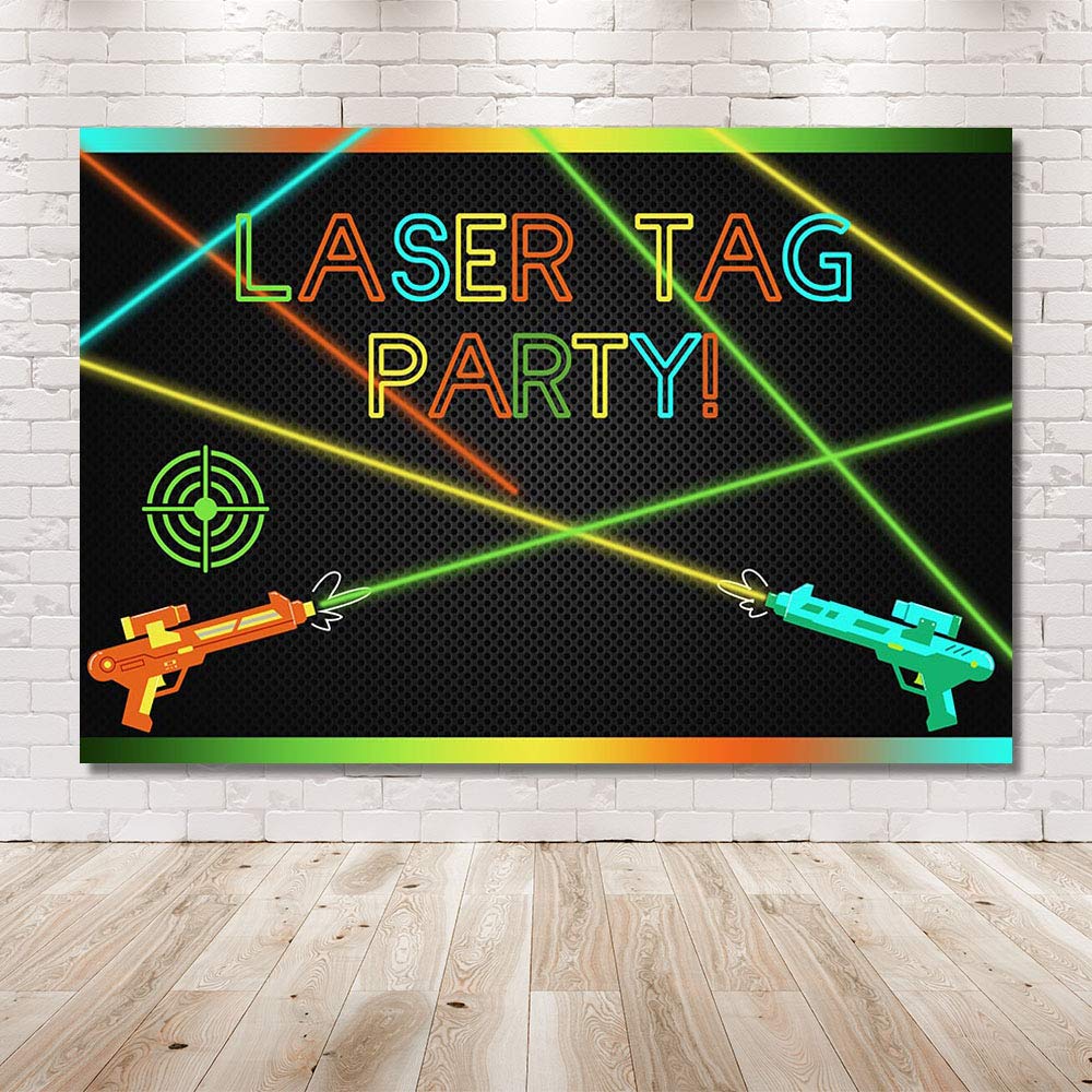 Laser Tag Party Background