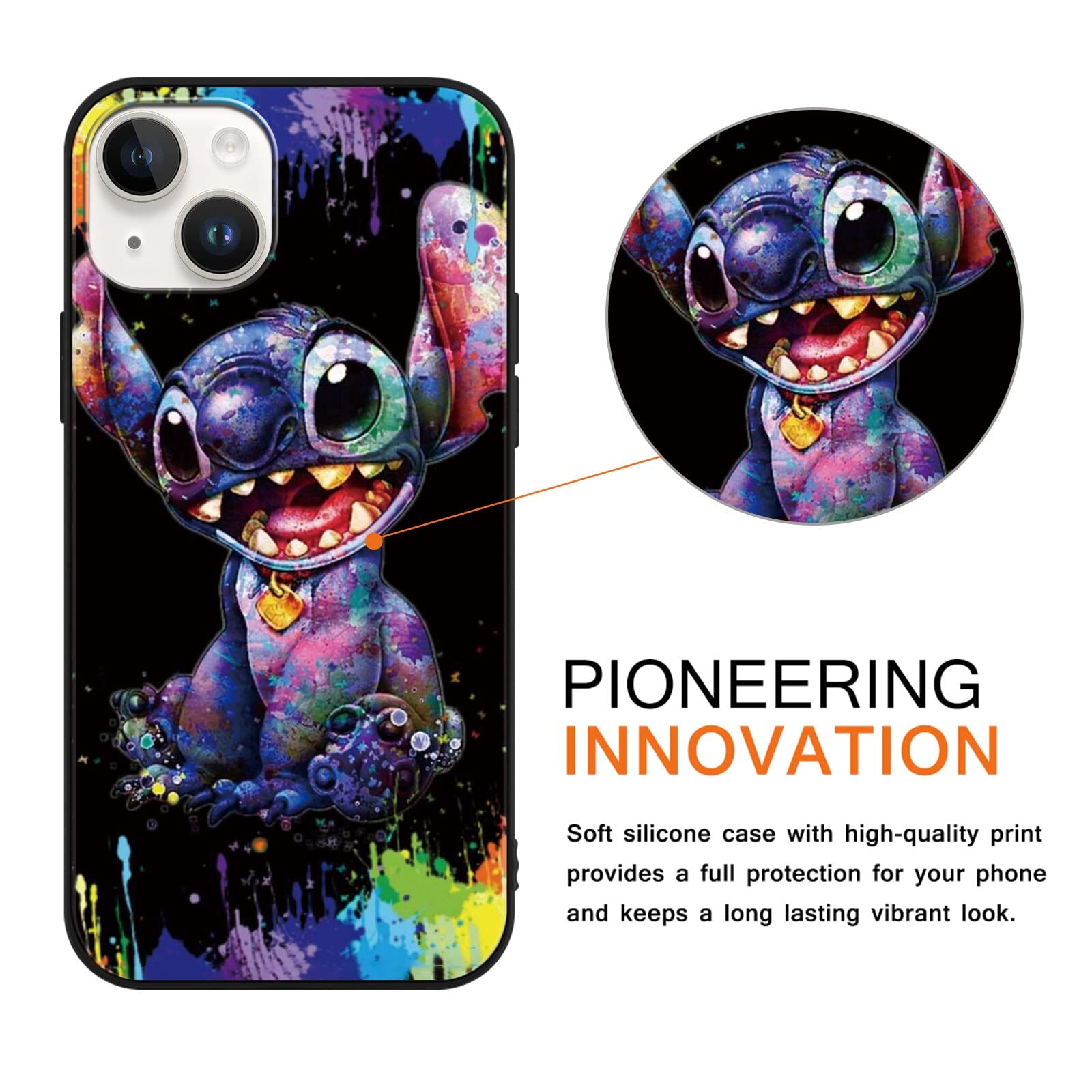 [Pack of 2] Stitch Mobile Phone Case for Apple iPhone 14 Case 6.1 ...