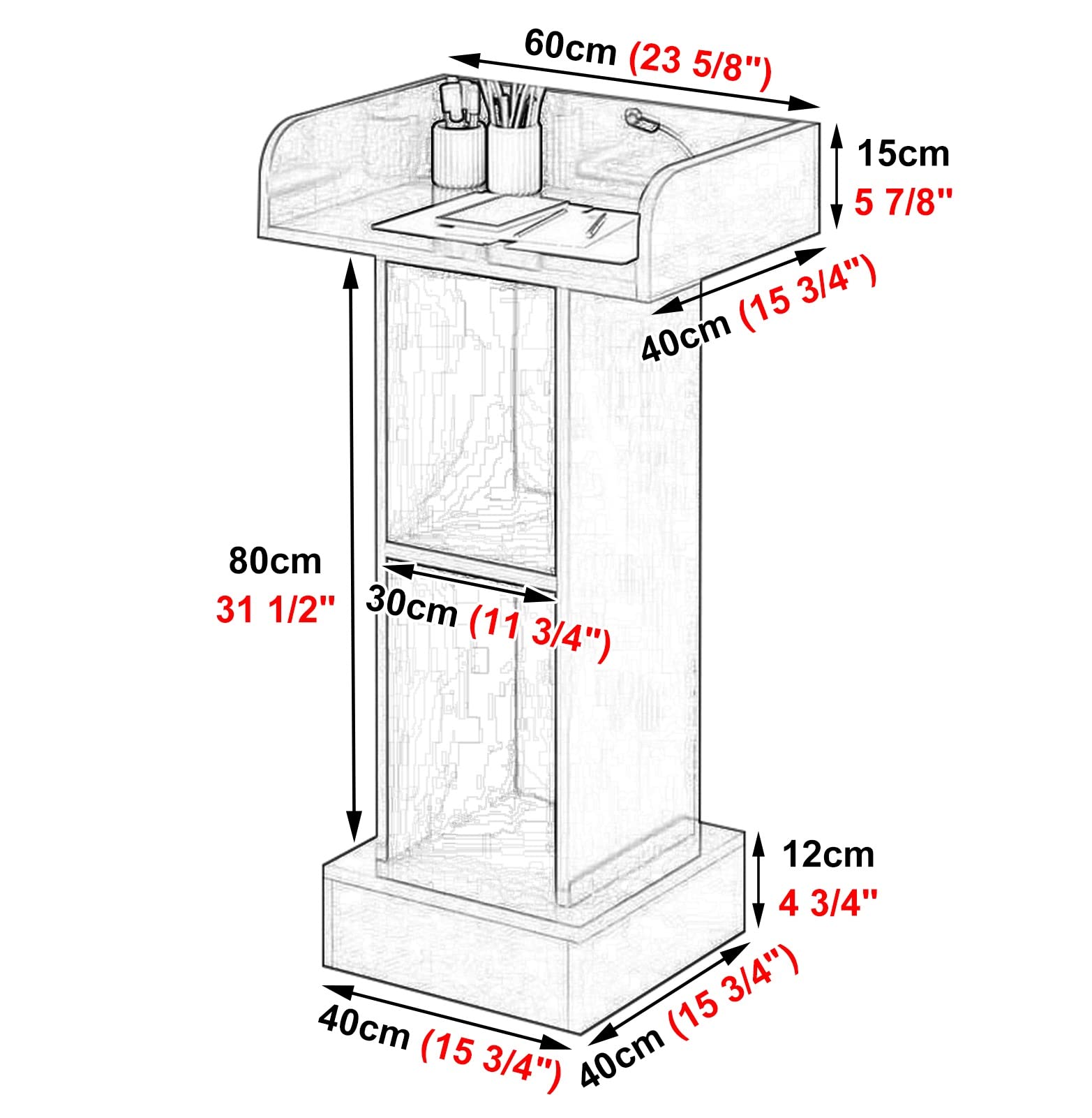Standard Podium Size